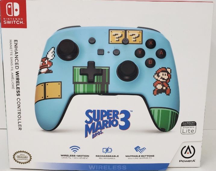 PowerA Nintendo Switch Super Mario Bros. 3 Enhanced Wireless Controller ...