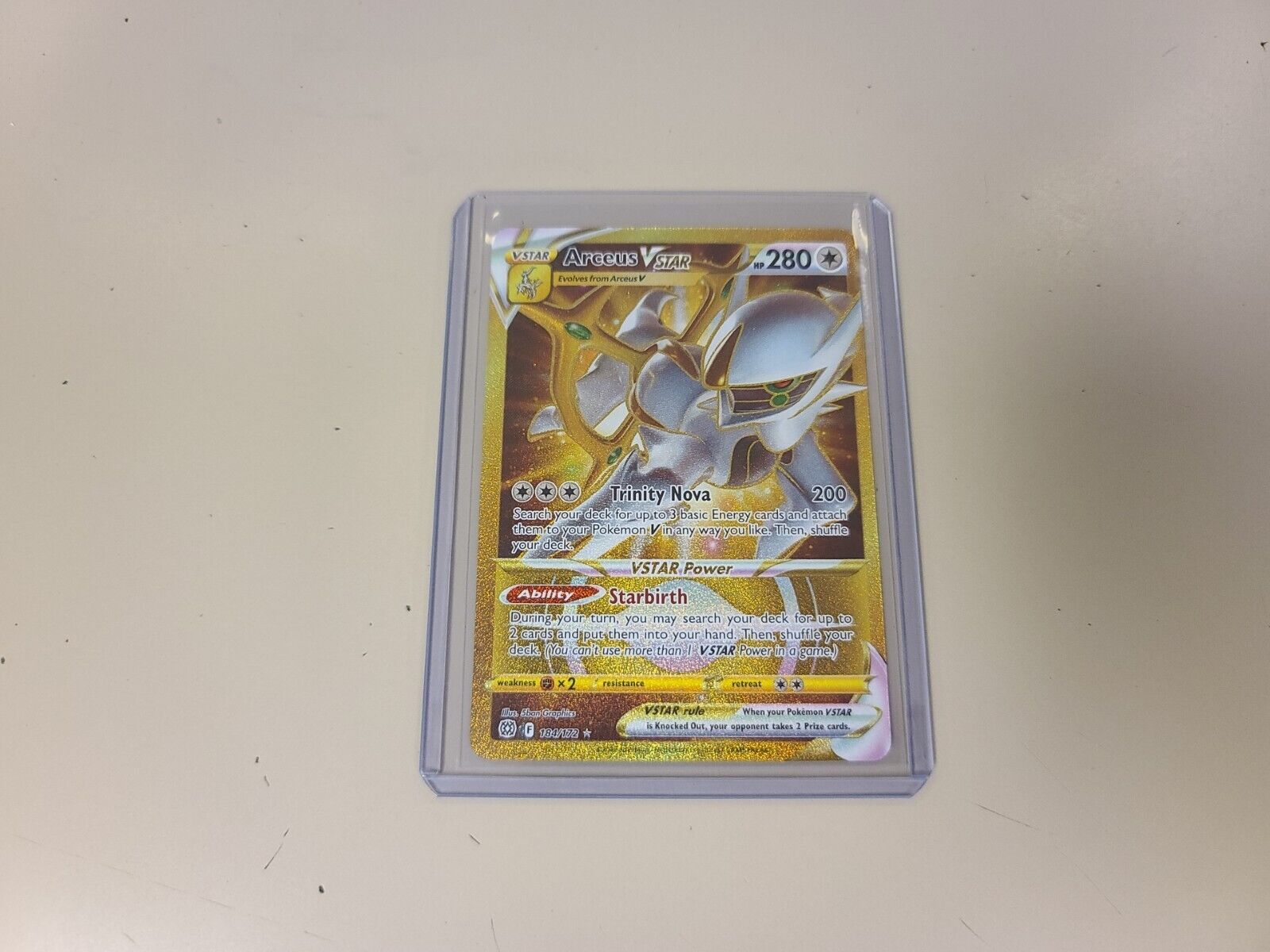 Pokemon TCG Brilliant Stars Arceus VSTAR SECRET ULTRA RARE HOLO 184/172 ...
